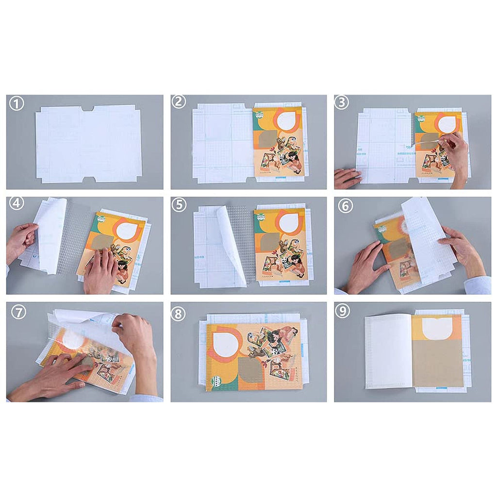 Premium Transparent Adhesive Book Cover Sheets (Mix Size / 30 Pc ...