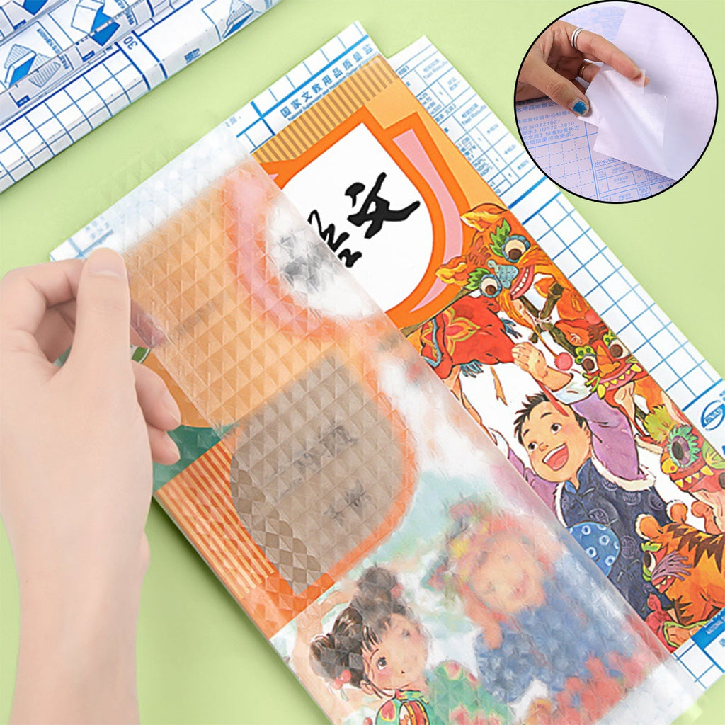Premium Transparent Adhesive Book Cover Sheets (Mix Size / 30 Pc ...
